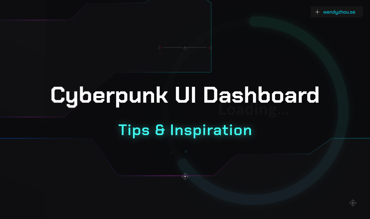 Cyberpunk UI Dashboard | Aesthetics, inspiration, and AI – Wendy Zhou